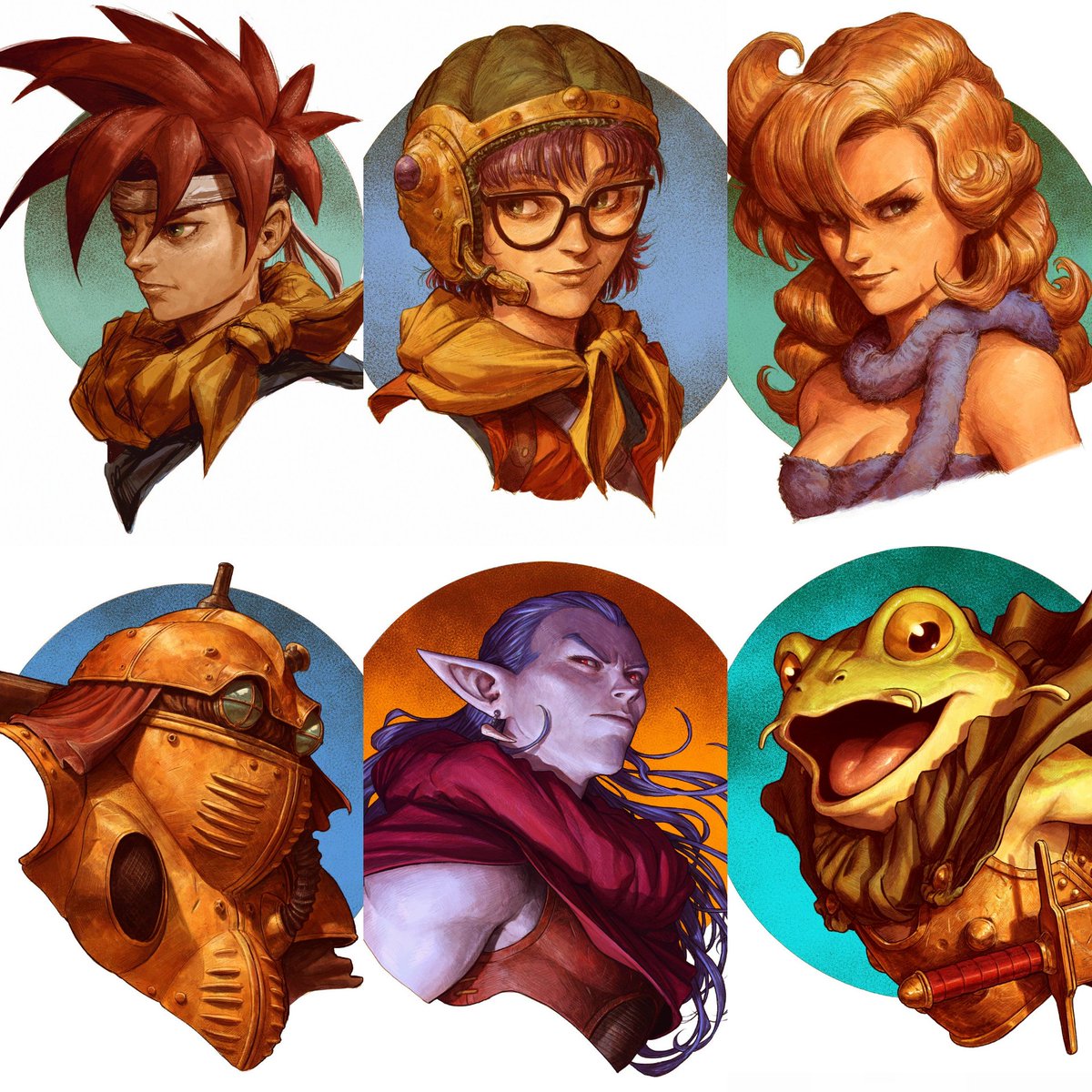 「Chrono Trigger portraits available on my」|Dave Rapozaのイラスト
