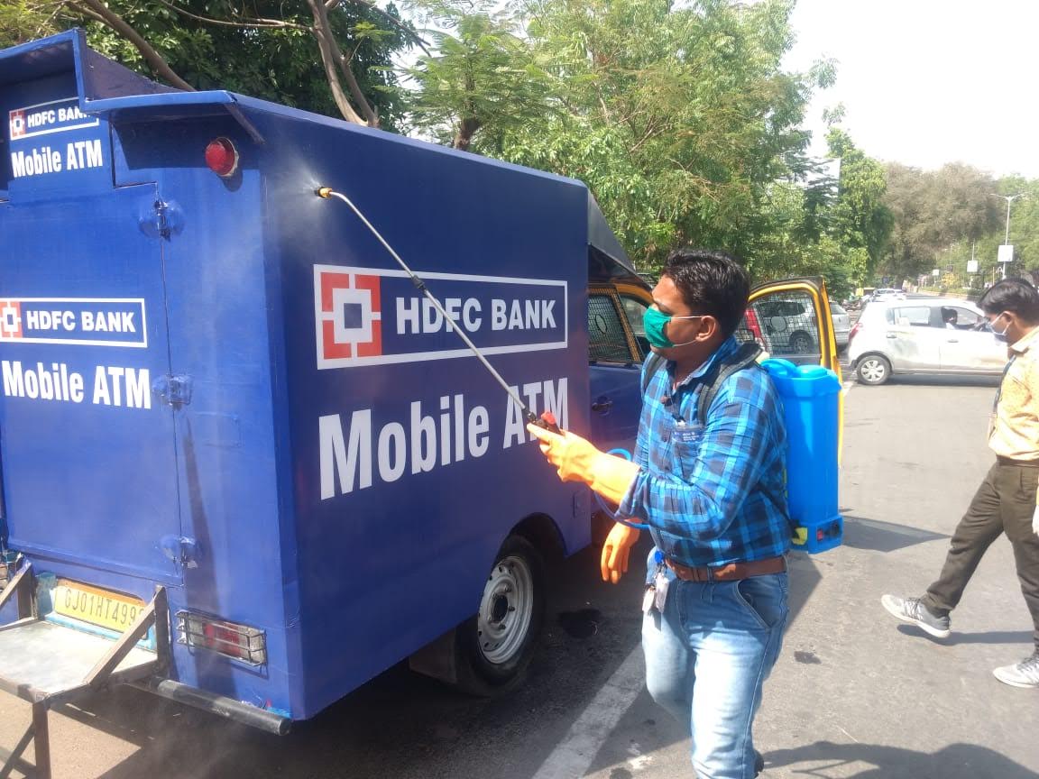 HDFC Bank deploys Mobile ATM in Ahmedabad | DeshGujarat