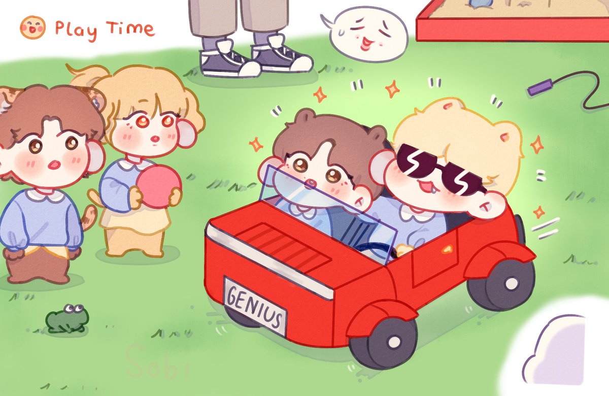 「Kinder gang 🤙 」𝘚𝘰𝘣𝘪🐿🐱hiatusの漫画