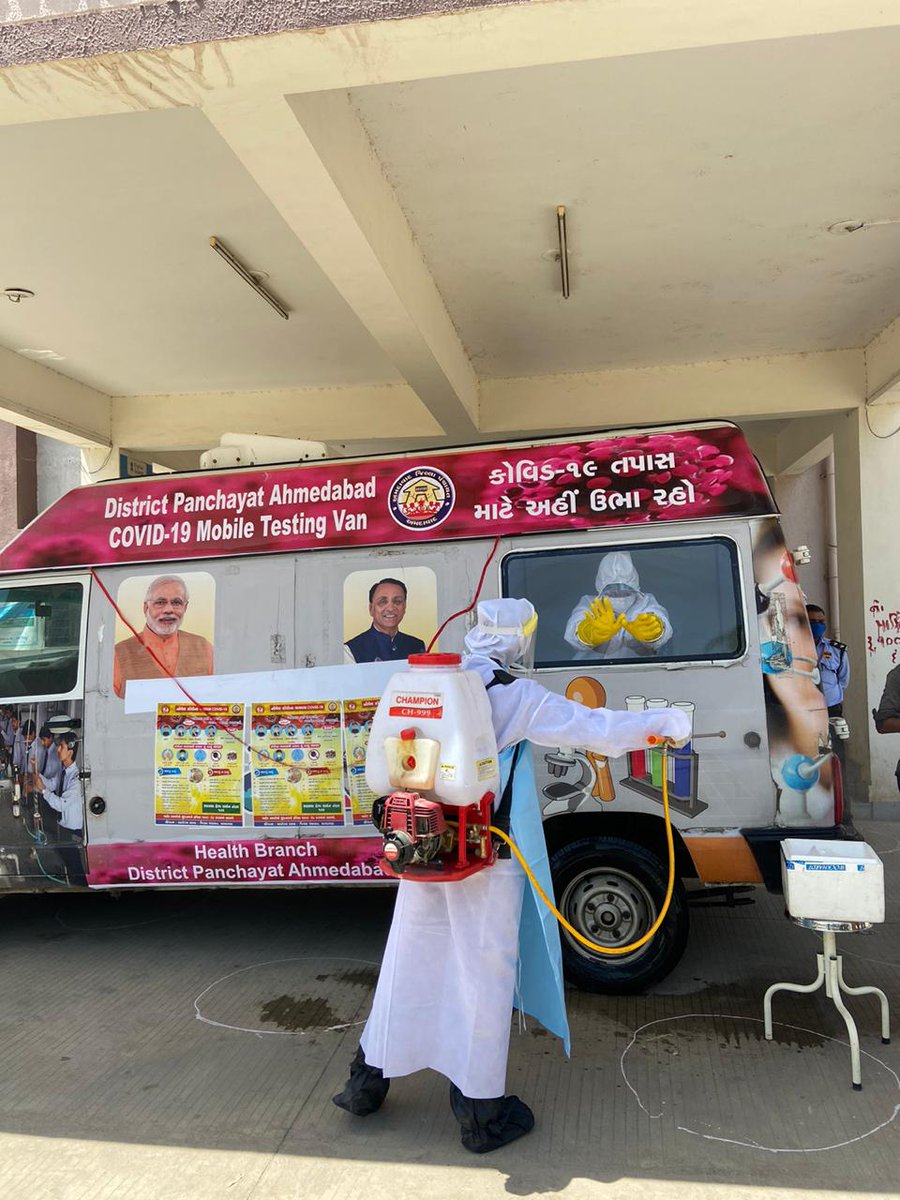 In pictures: Covid19 mobile testing van launched in Ahmedabad district ...