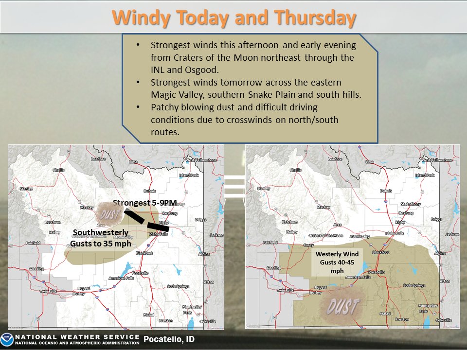 A cold front is still on track to bring a round of wind to east Idaho ...