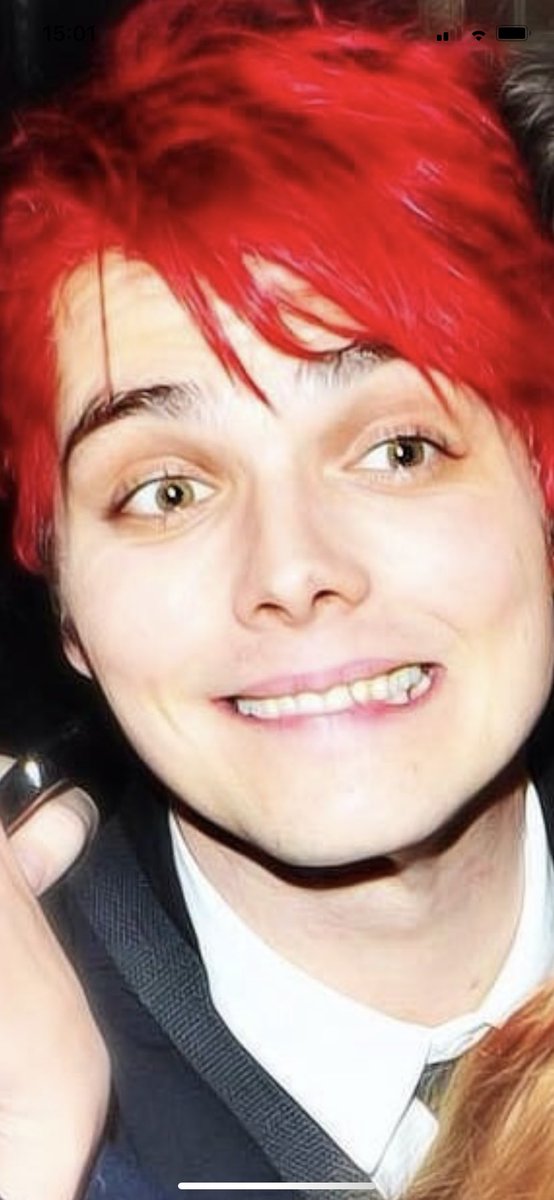 Gerard Way Smile Red Hair