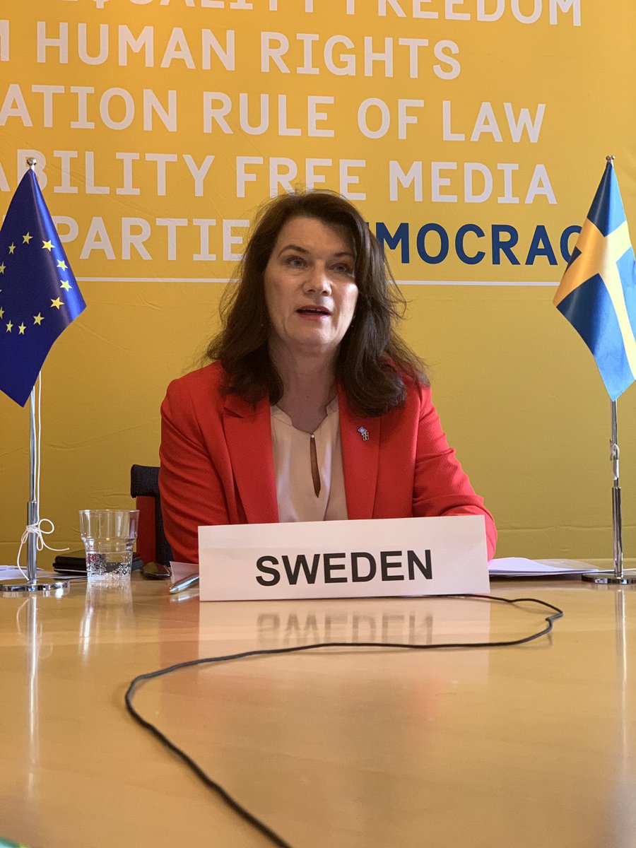 Ann Linde Flagga - Namninsamling Till Utrikesminister Ann Linde Vad Gor ...