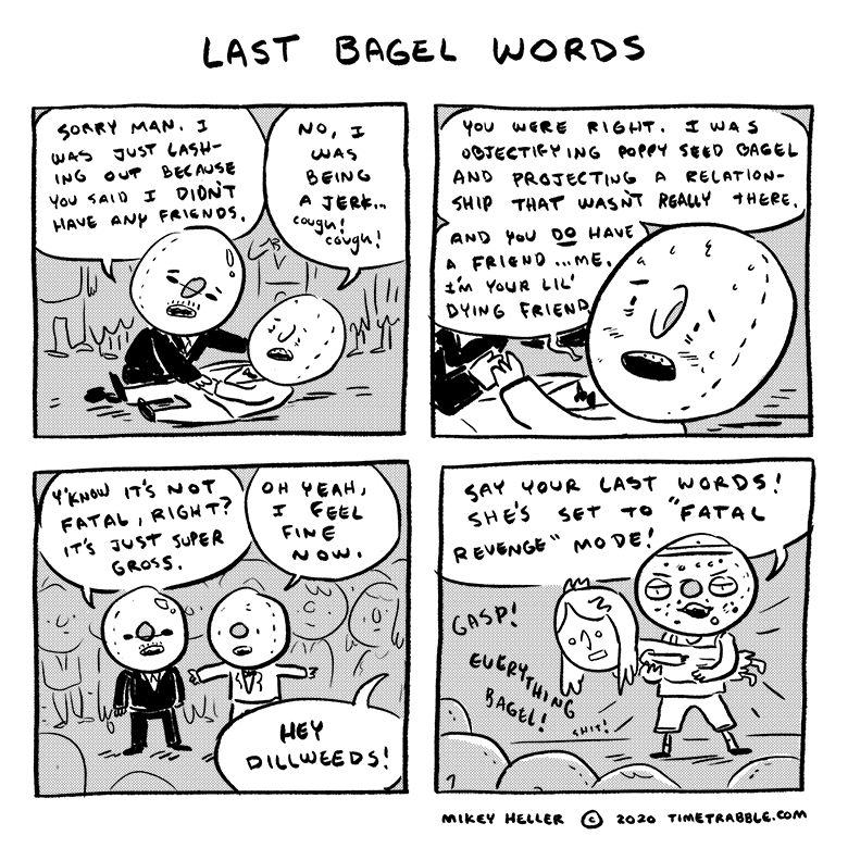 「i drew a comic about Egg Bagel's plan 」Mikey Hellerの漫画
