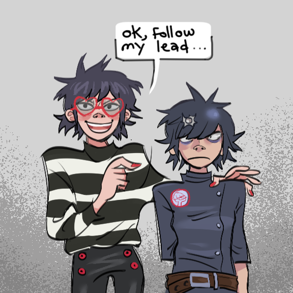 Gorillaz Murdoc And Cyborg Noodle