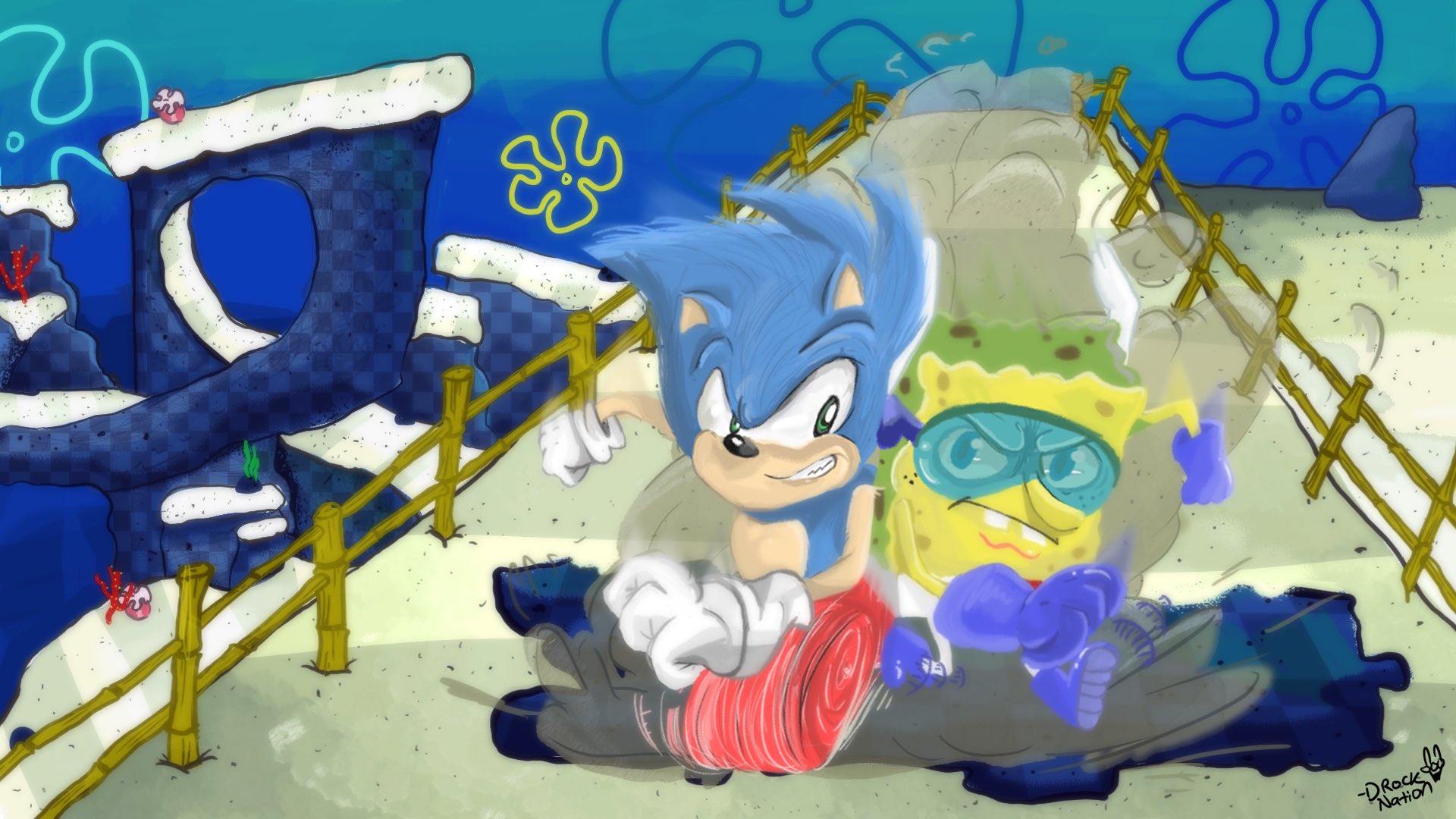 Sonic Vs Spongebob