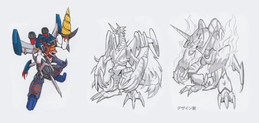 Kemonogami Tweets on Twitter: "Shoutmon X3GM design evolution!! It looks like they tried a more ...