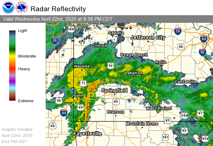 Strong line of storms approaching the Springfield metro late this ...