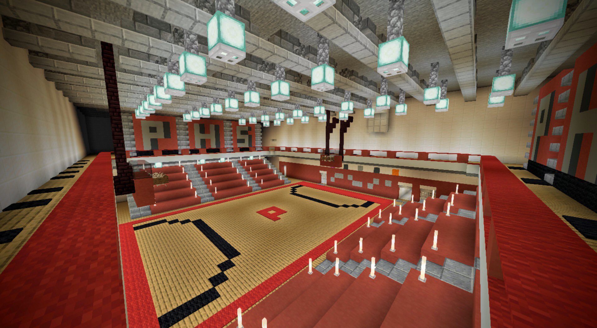 Minecraft Gym Interior Gym Furniture | Minecraft
