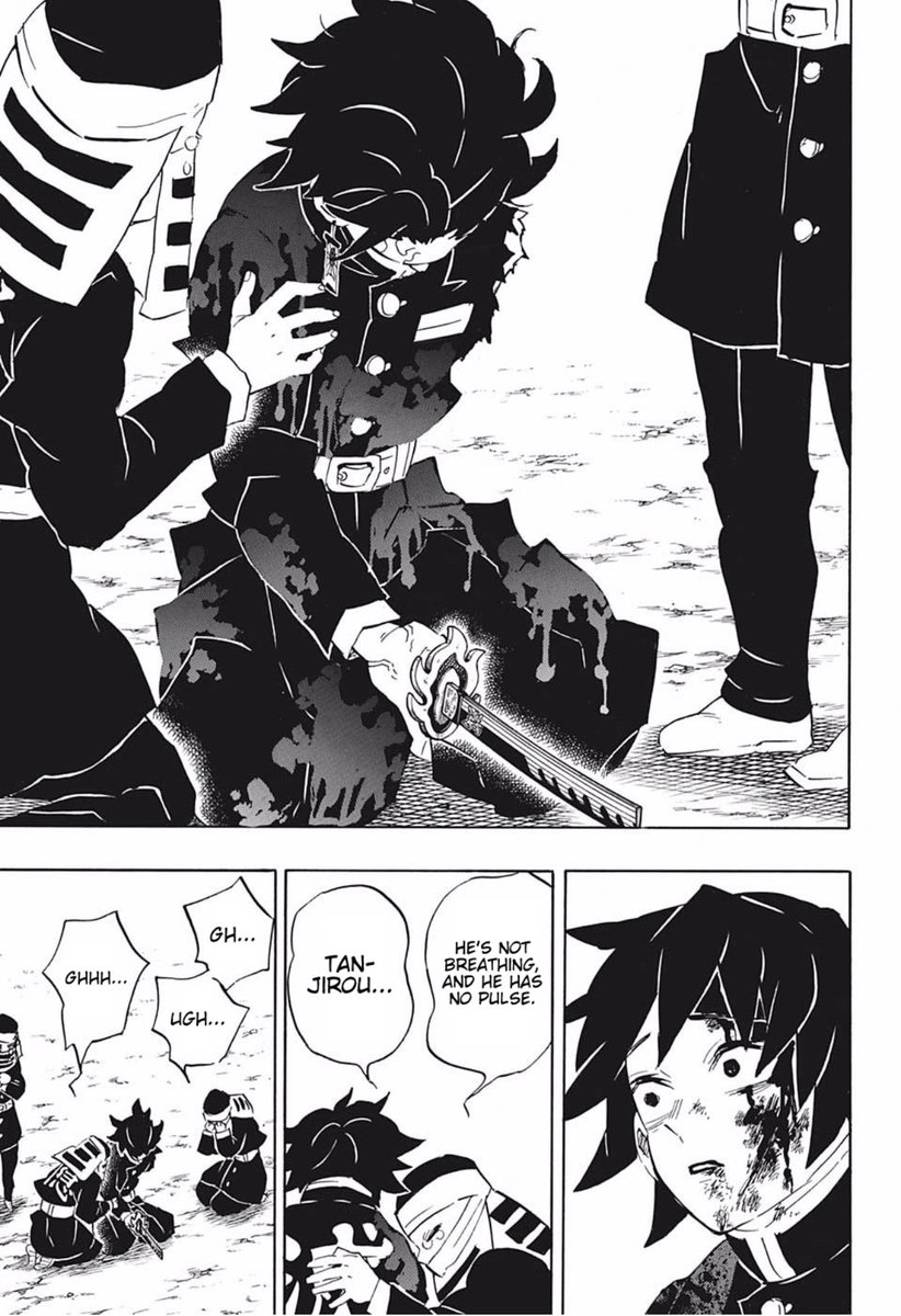 Kny spoilers 203] Gotouge really giving tanjiro the anti de」Zay 🩸の漫画