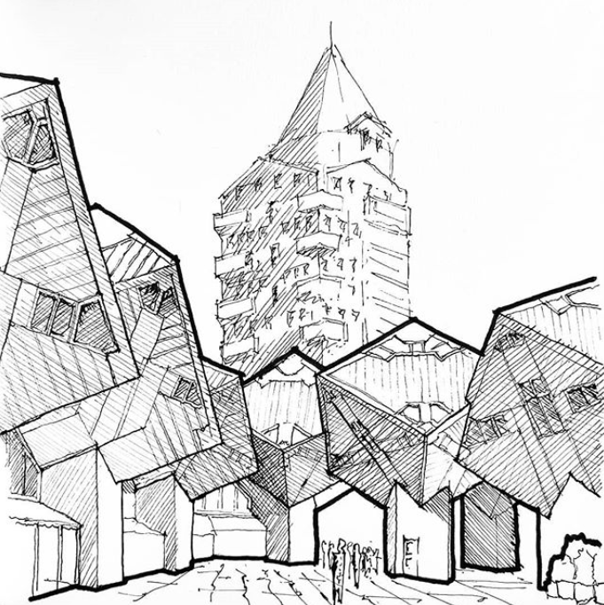 Cube Houses Rotterdam Plans
