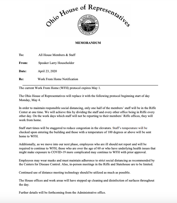 Office Clean Up Memo Office Clean Up Memo