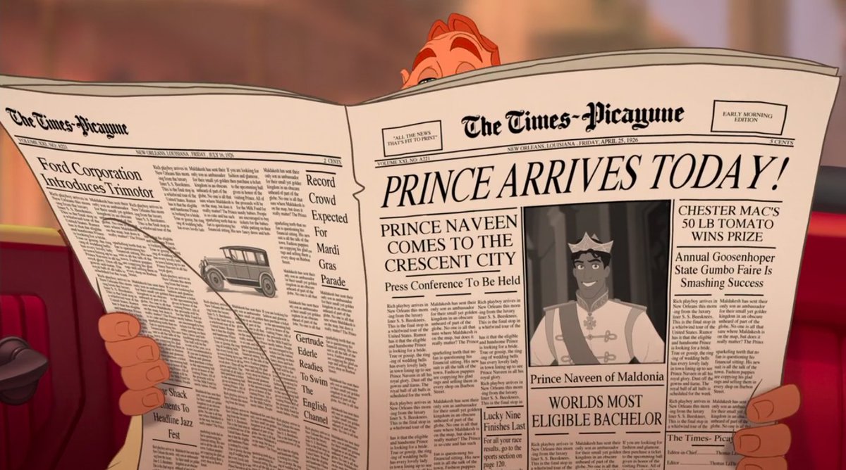 The Princess And The Frog Prince Naveen Race