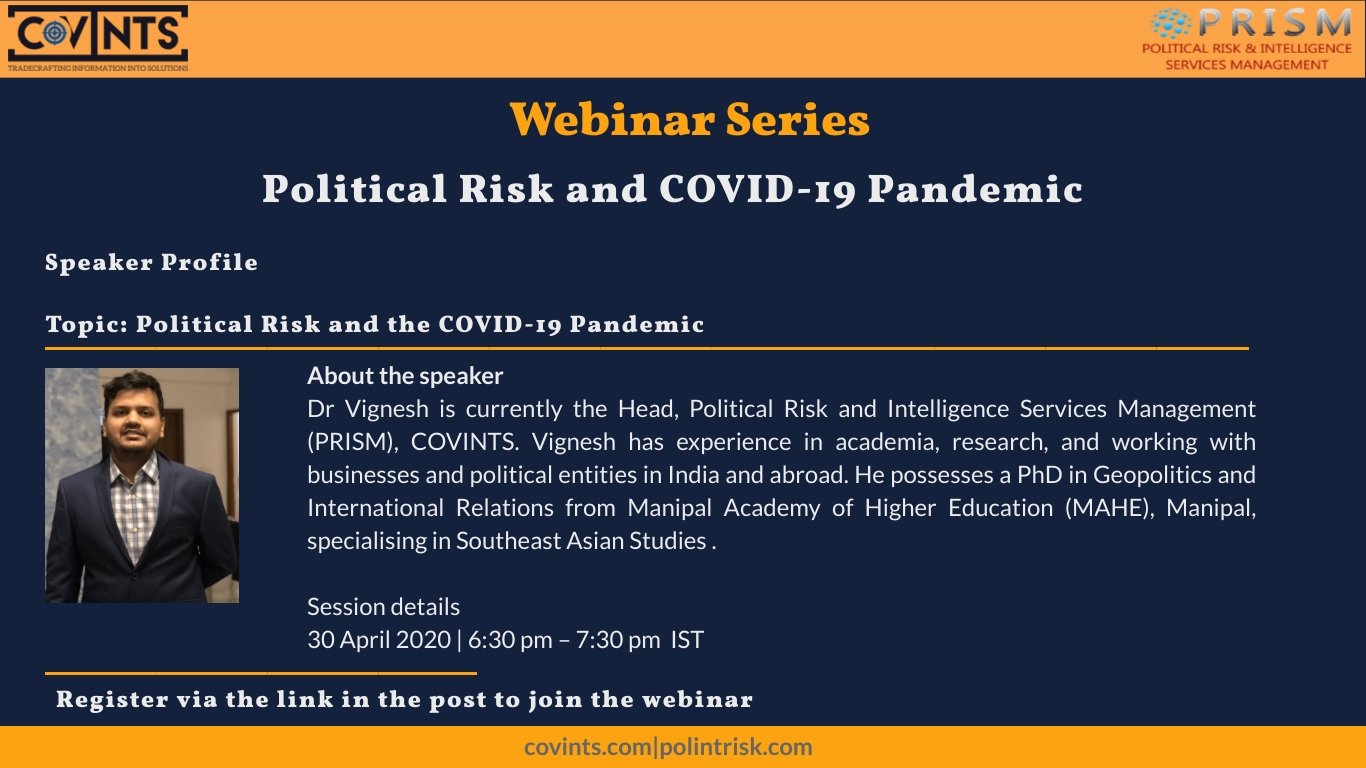 PRISM on Twitter: "The speaker for our first monthly #webinar on “#PoliticalRisk and the # ...