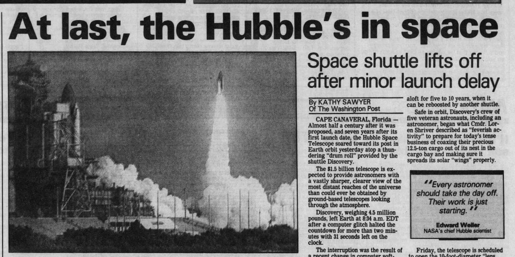 Telescopio Hubble Rocket Launch
