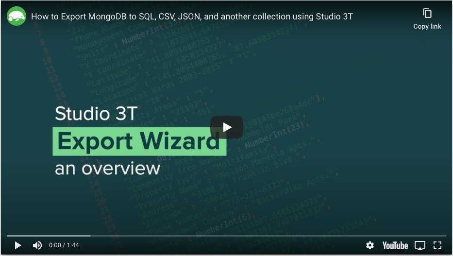 Studio 3T on Twitter: "WATCH: Run, automate, and schedule your import/export tasks with Studio ...