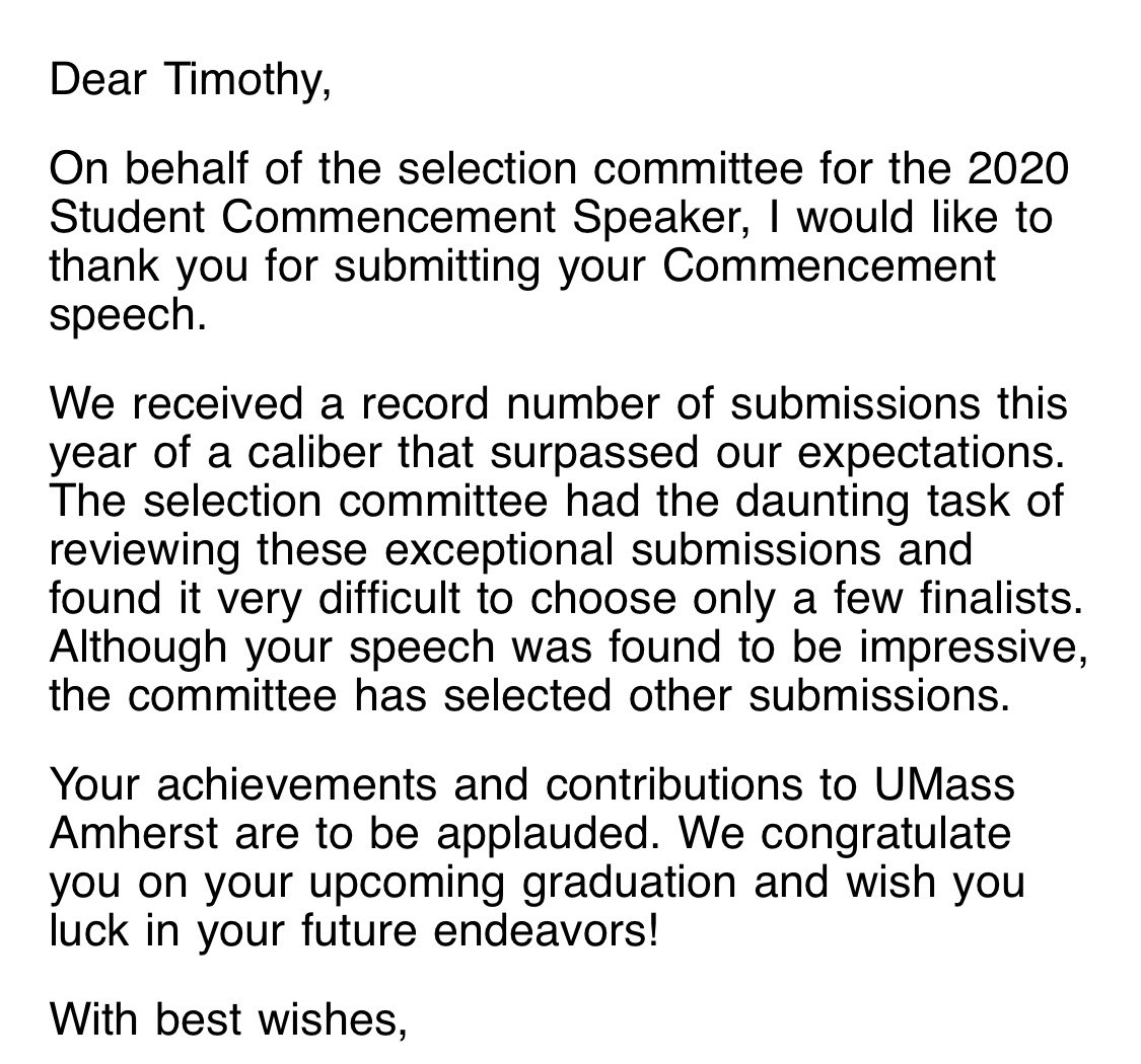 Sad Graduation Speeches