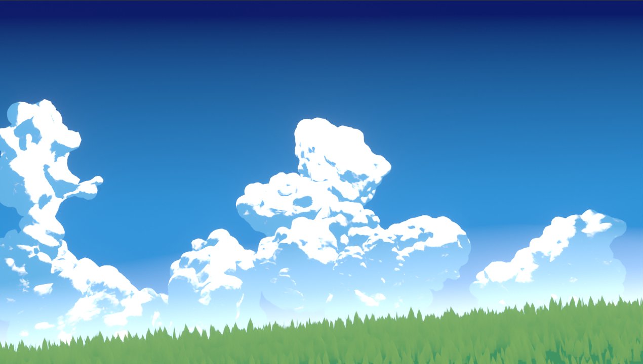 Anime Cloud Background