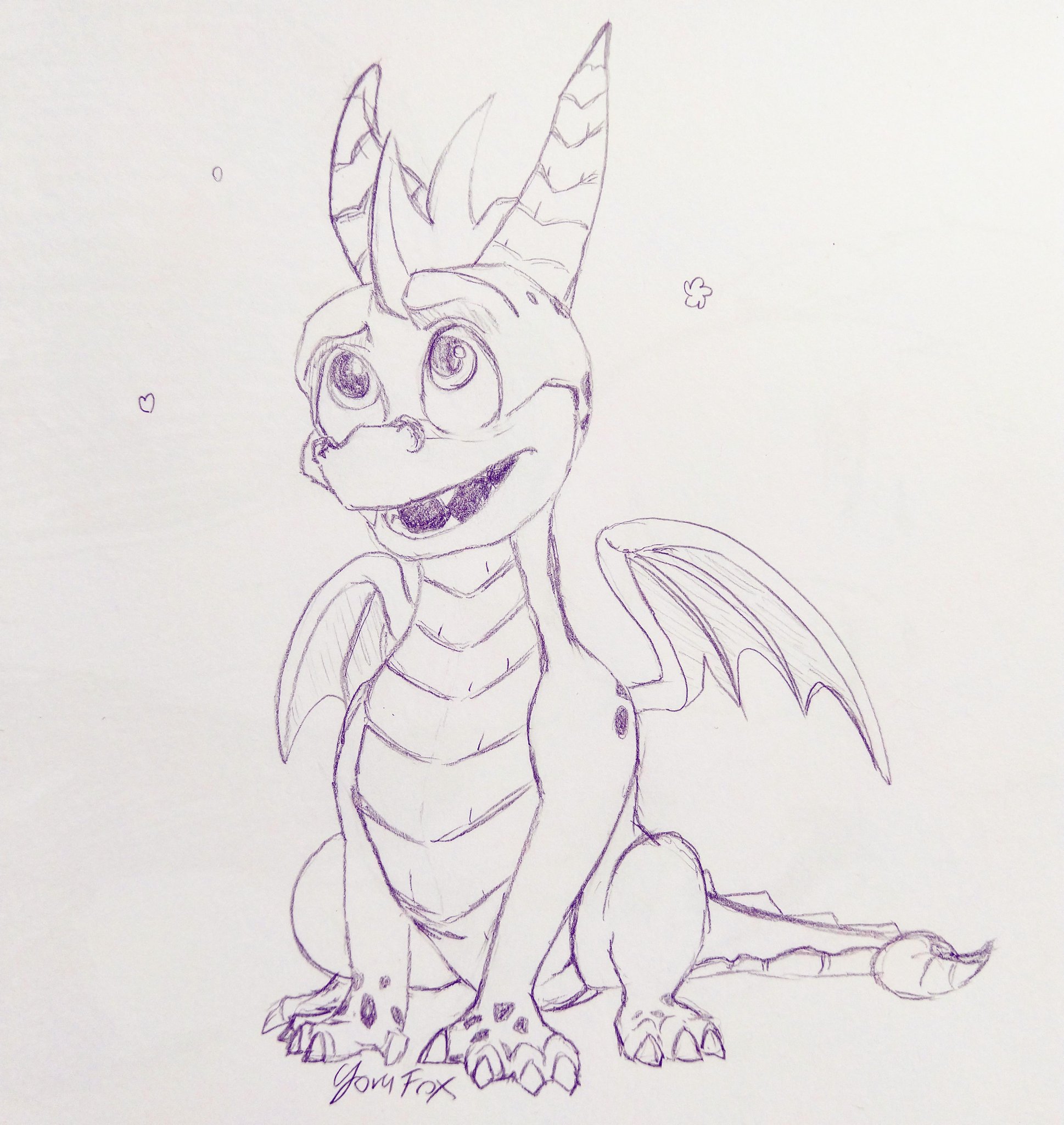Spyro The Dragon Drawing