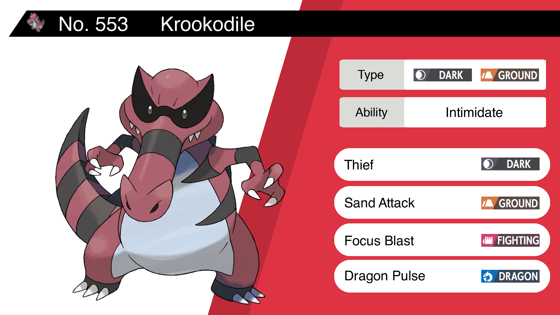 Pokemon Krookodile Evolution