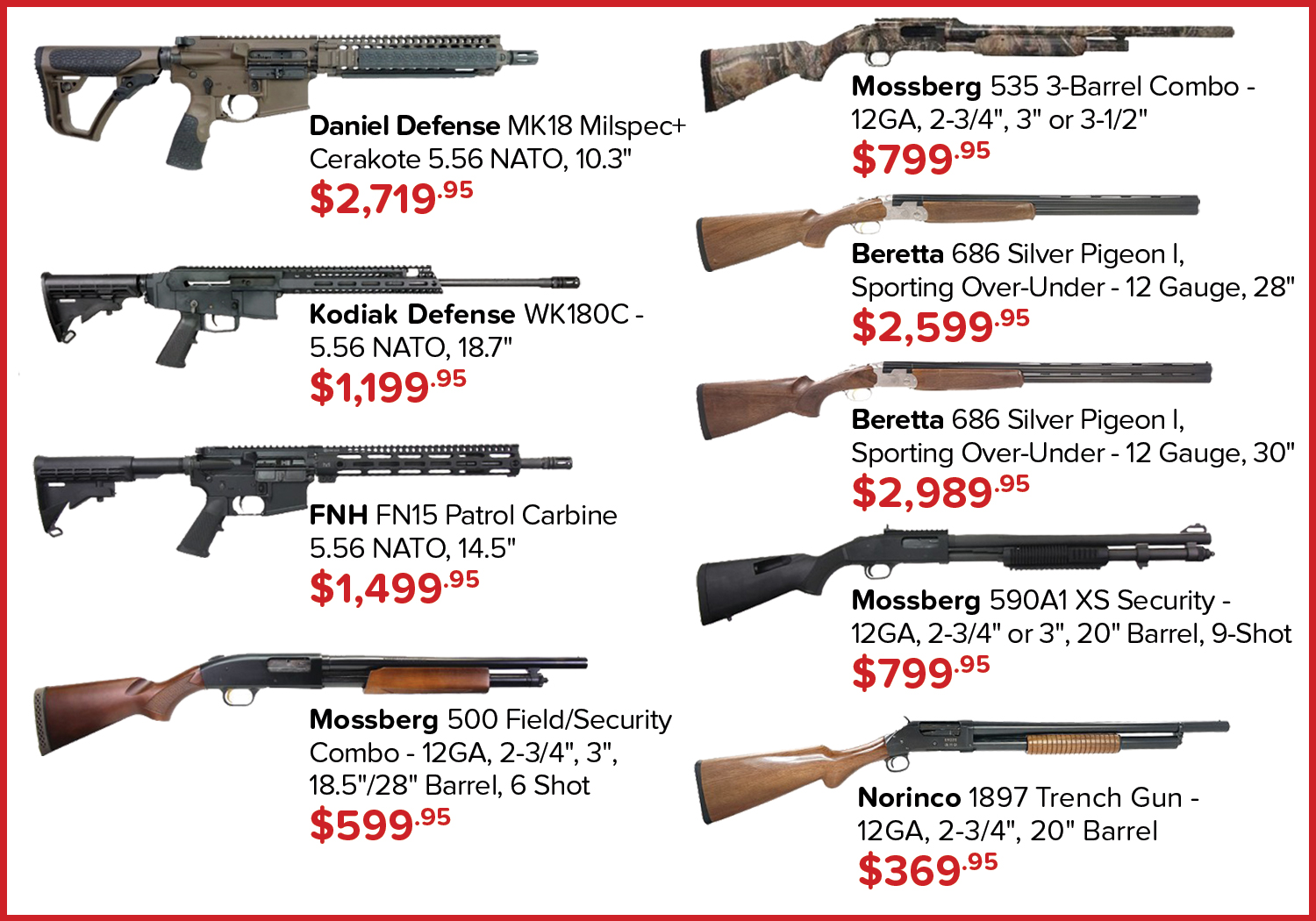 List Of Guns With Names