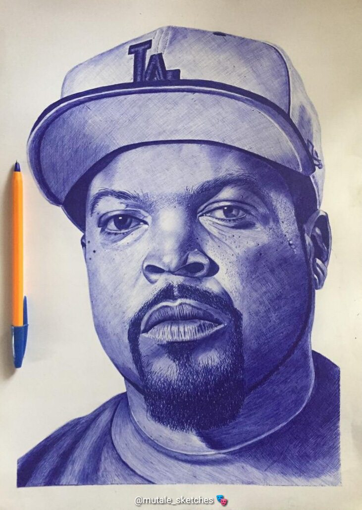 Ice Cube Pencil Drawing