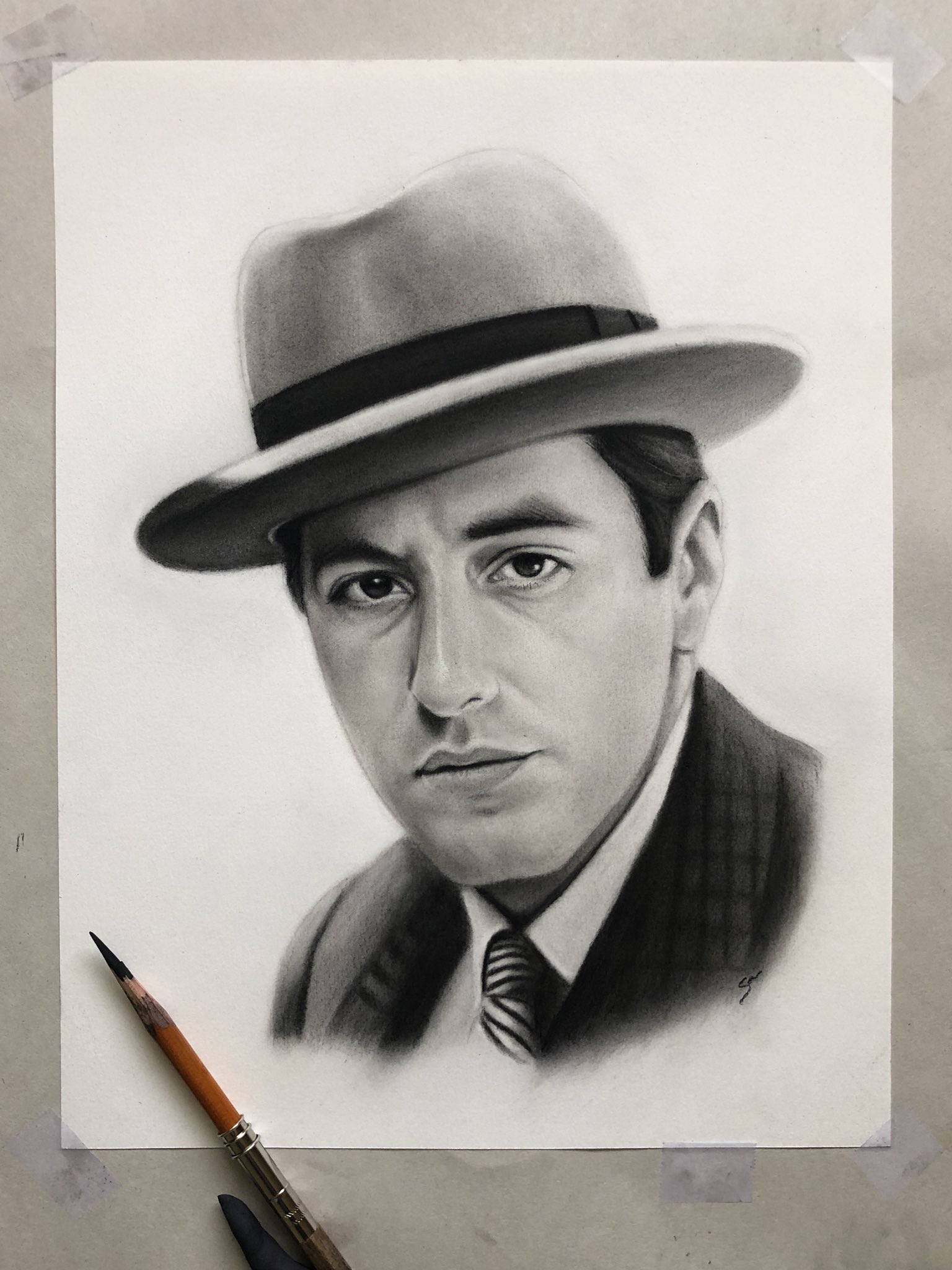 Scarface Al Pacino Drawing