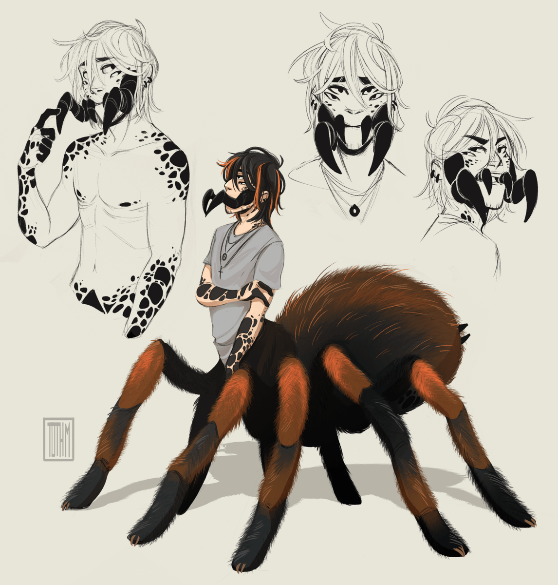 Creative Drawing References for Human Animal Hybrid Art