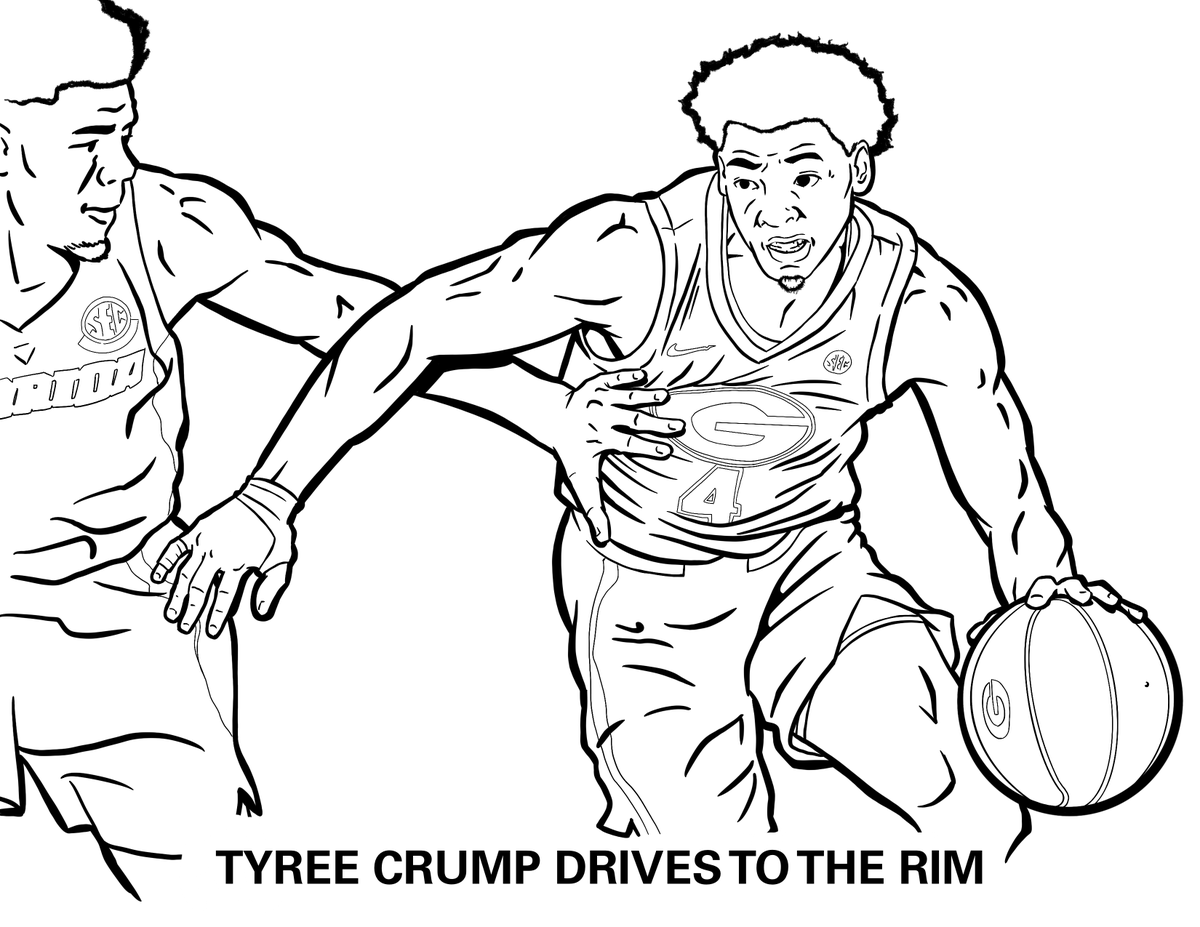 Basketball Team Coloring Pages