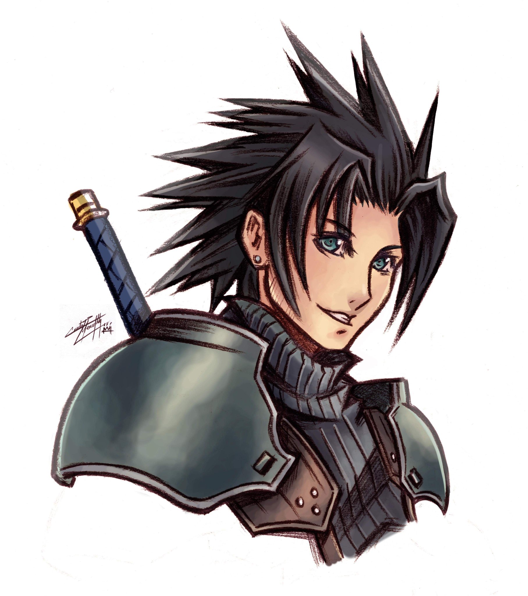 Final Fantasy Zack Drawing