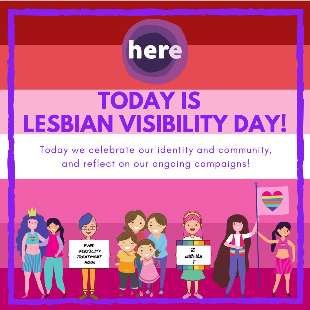 Here On Twitter Today Is Lesbian Visibility Day An Annual Day To