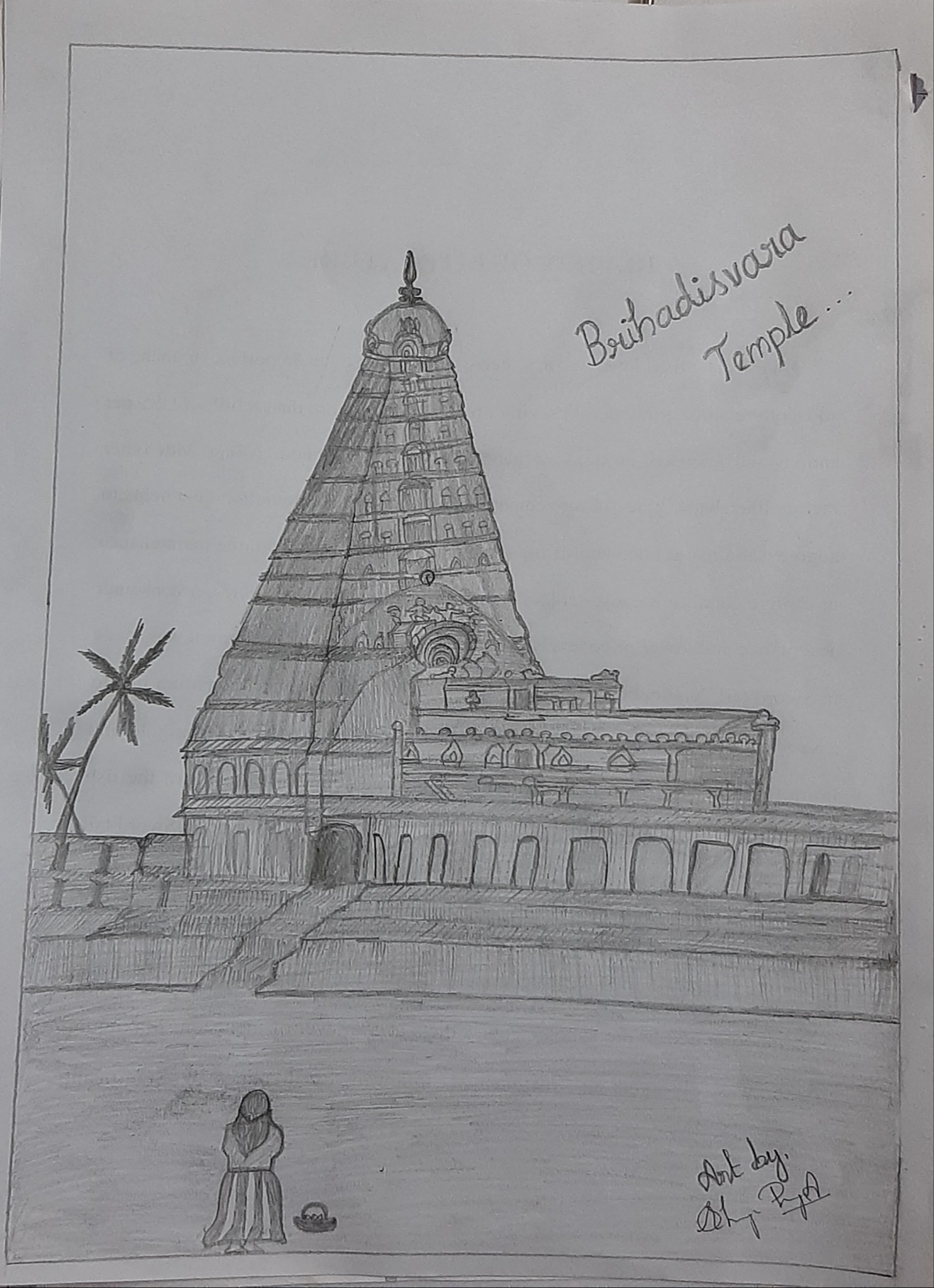 Brihadeeswarar Temple Sketches