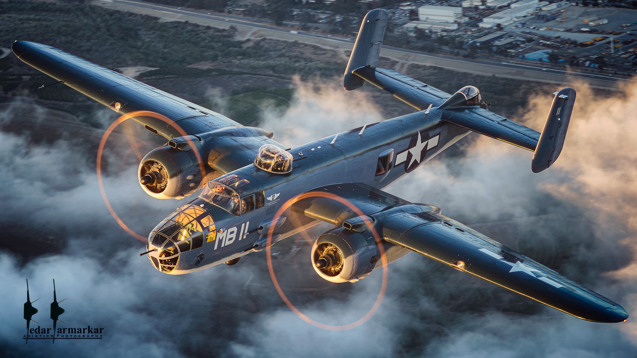 B25 Bomber Wallpaper