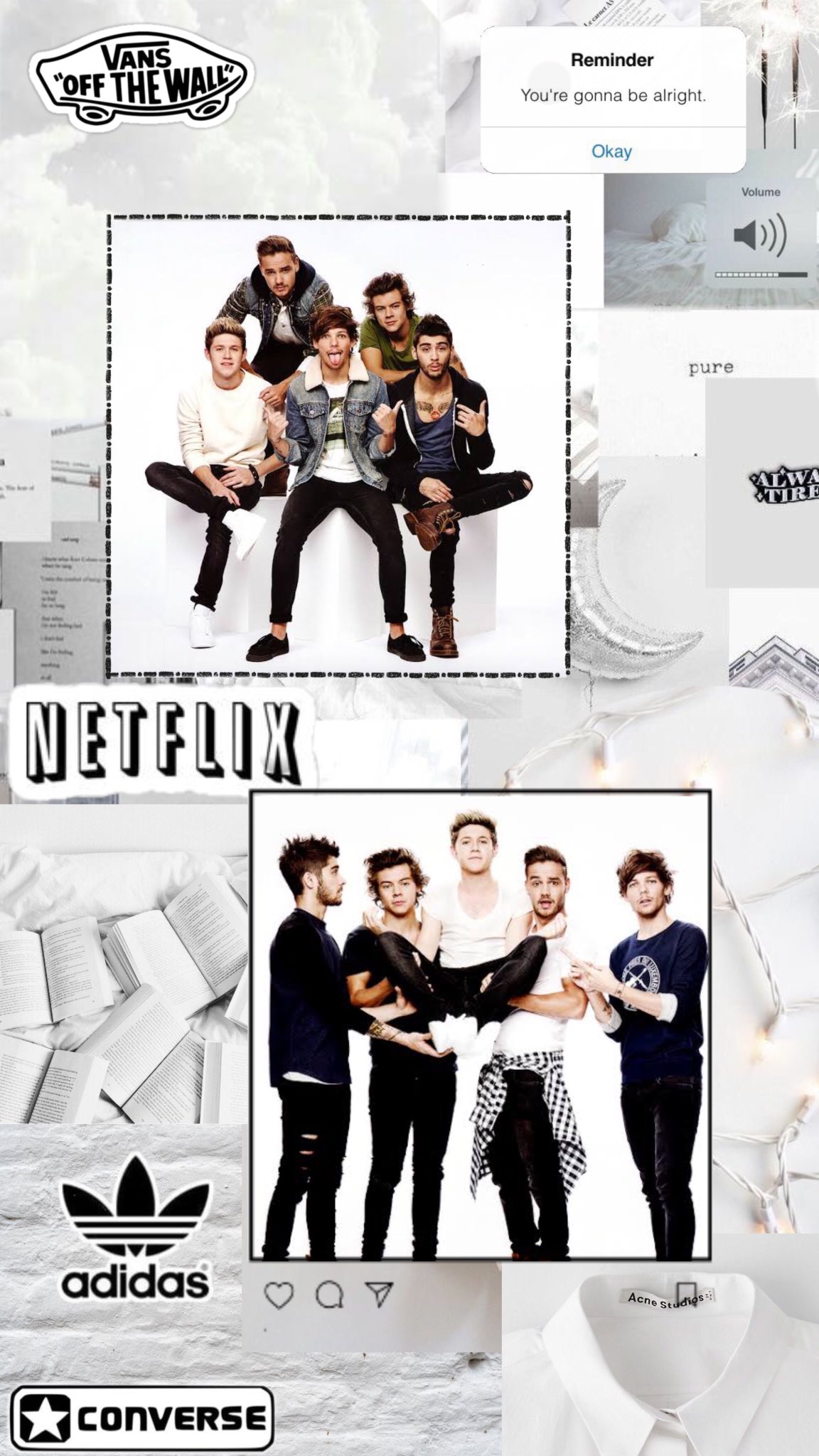 One Direction Collage Wallpaper