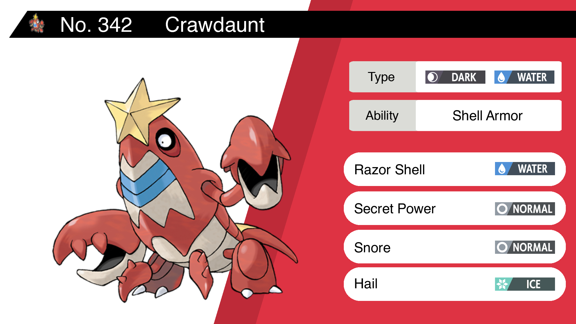 Crawdaunt Evolution