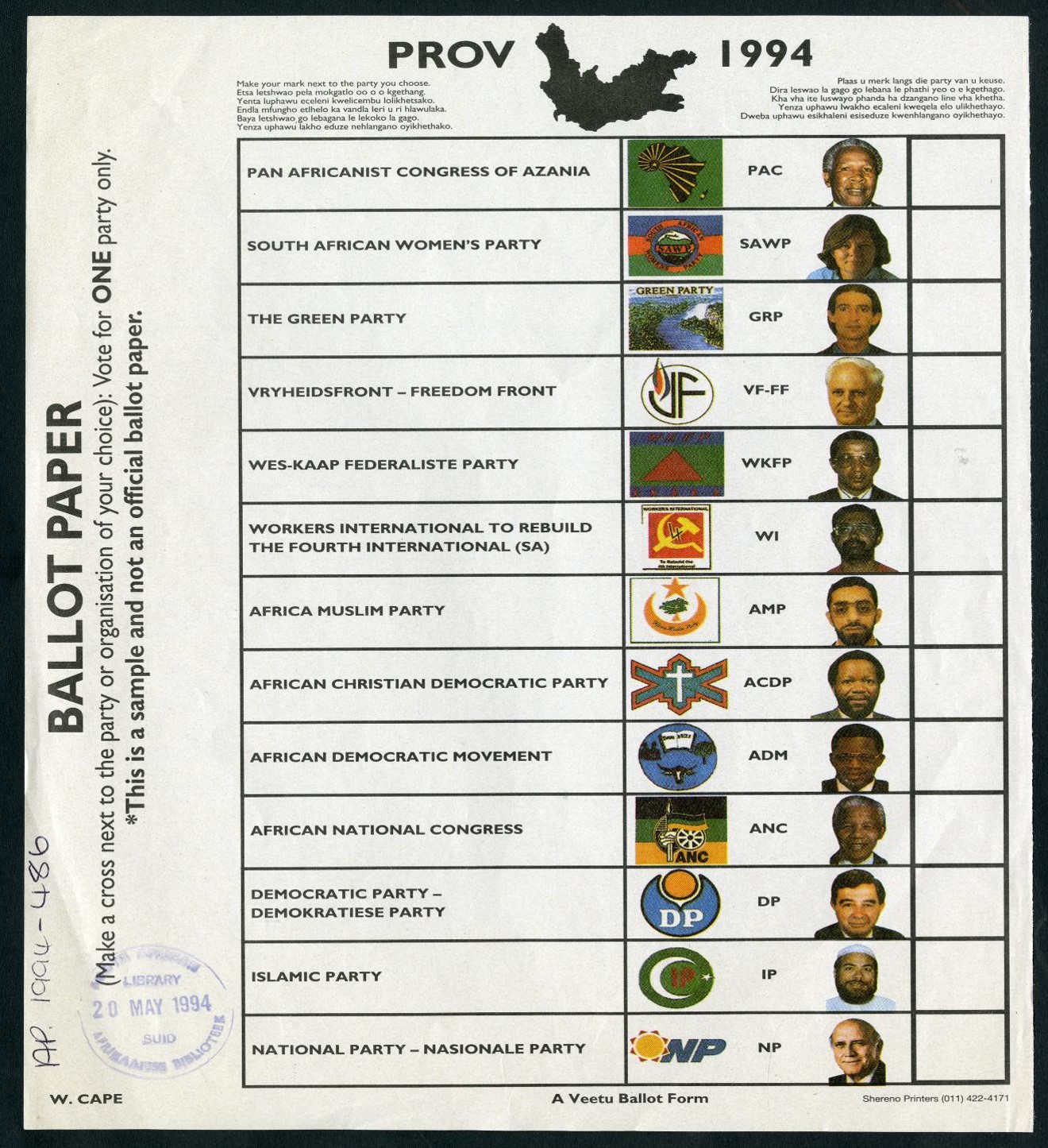 National Library of South Africa on Twitter: "27 April 1994 ushered in ...