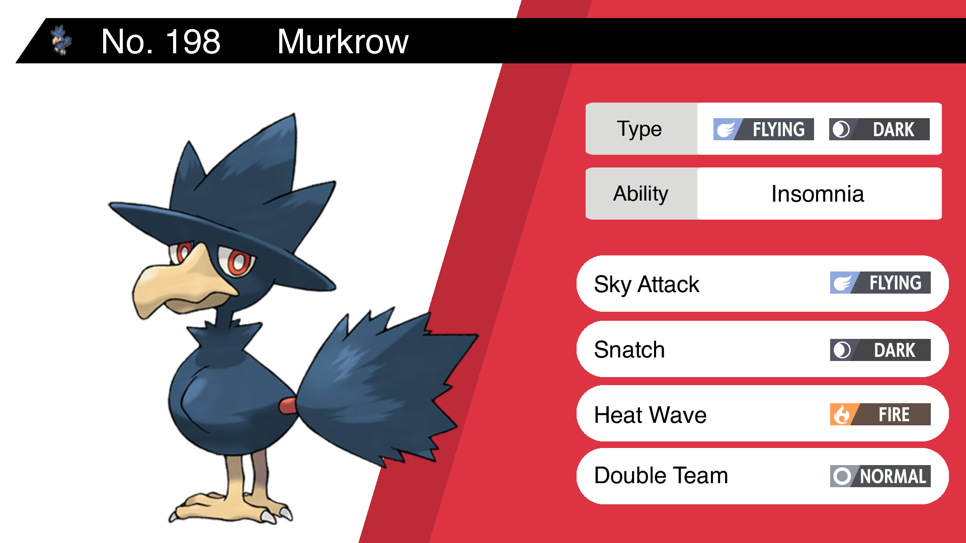 Murkrow Evolution Chart