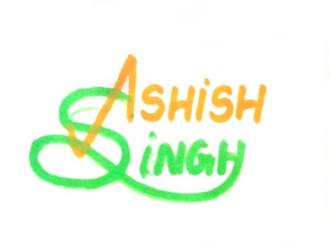 Ashish Name Logo