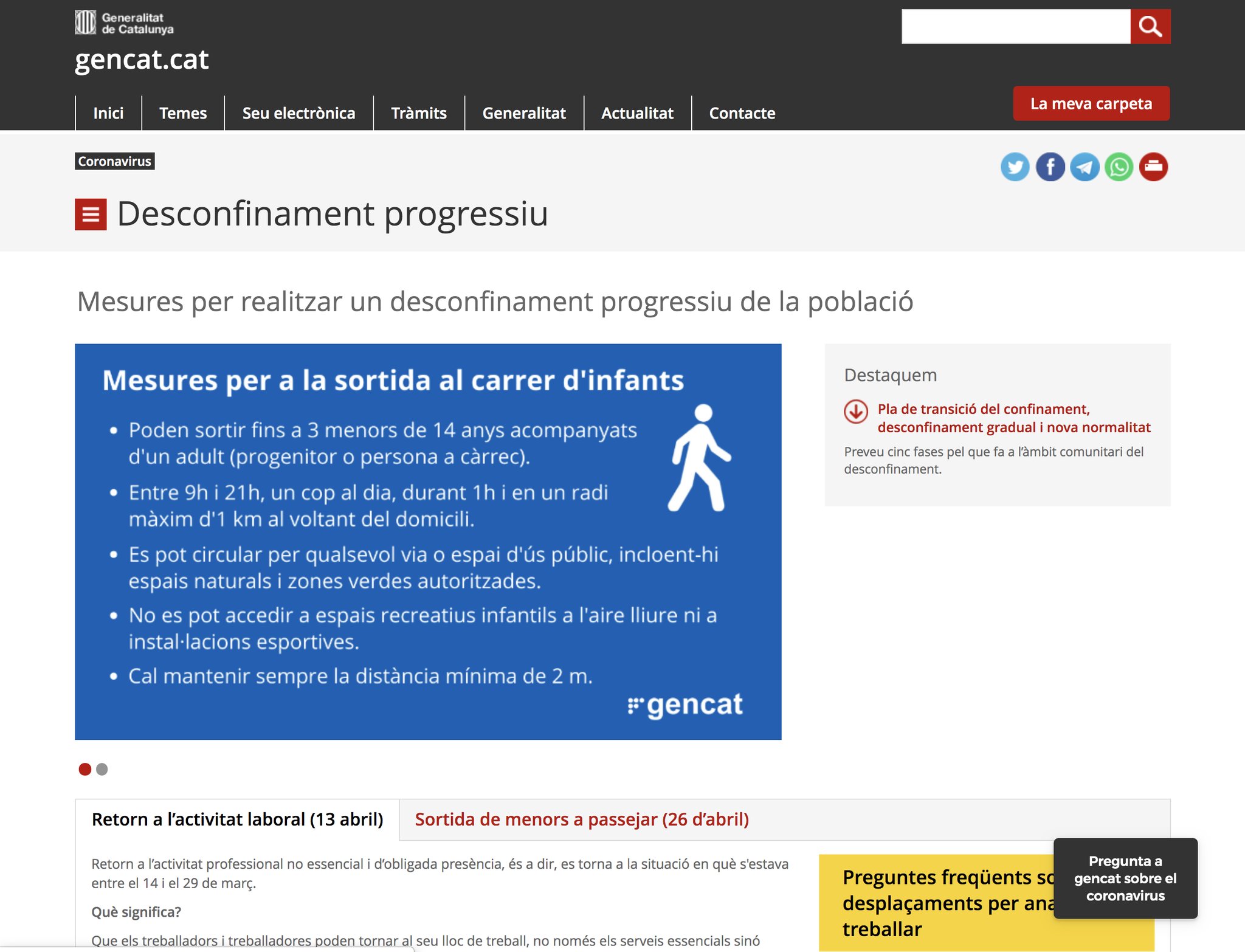 marido Haz un esfuerzo emocionante carpeta gencat Interpretación Ciudad Menda modelo