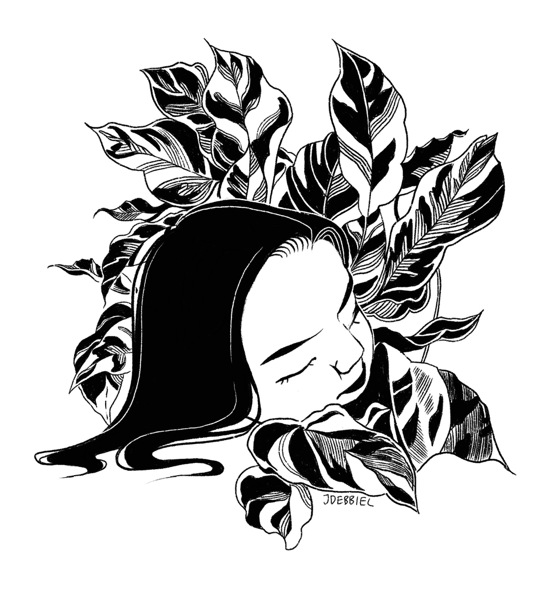 「@mallorygrigg @JennaKassArt Hi Mallory! I THRIVE on somberne」Deb JJ Leeの漫画