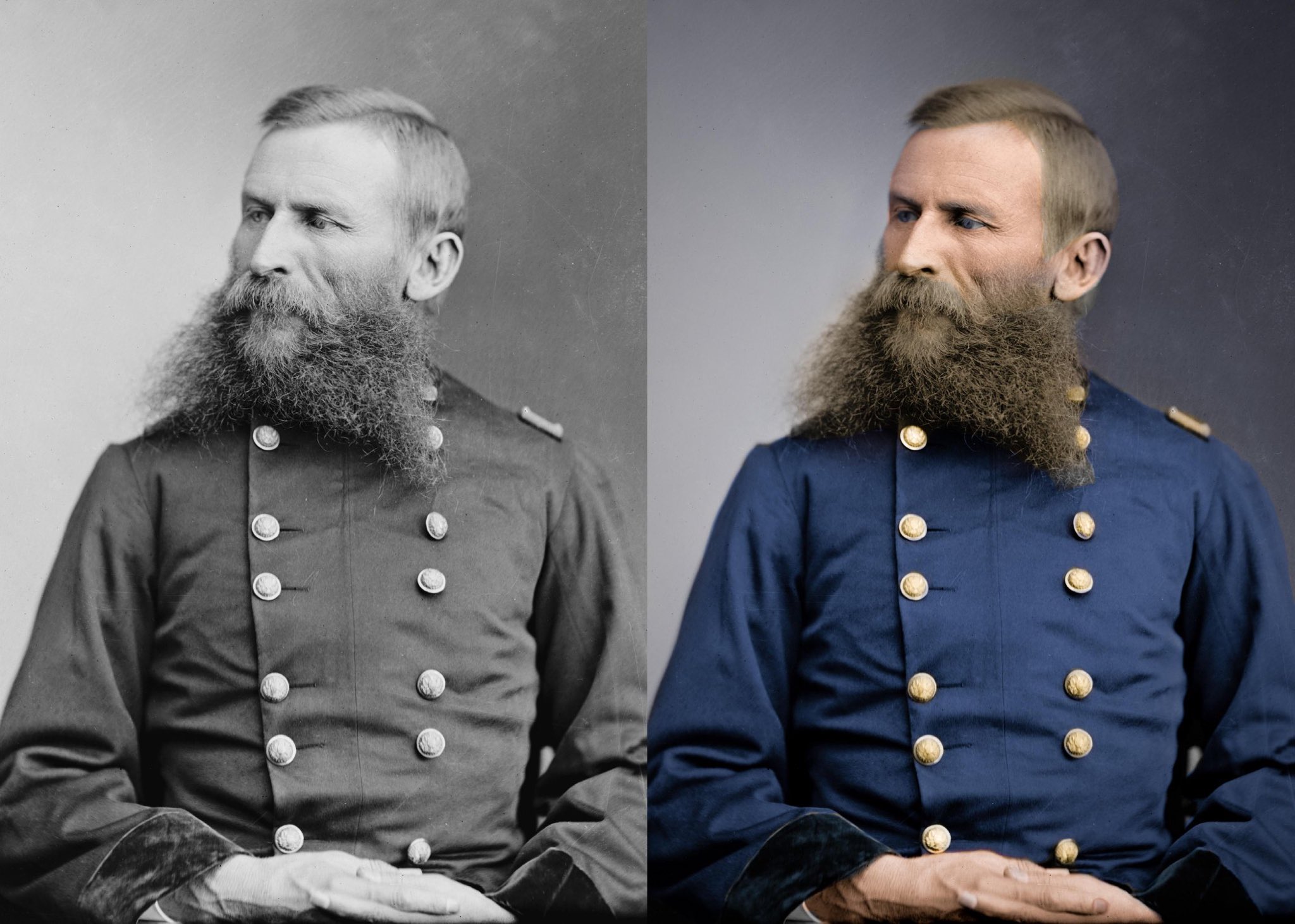 Brett Chapman on Twitter: "I colorized this photo of Gen. George Crook ...