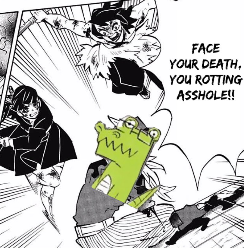 Kny spoilers 203] Gotouge really giving tanjiro the anti de」Zay 🩸の漫画