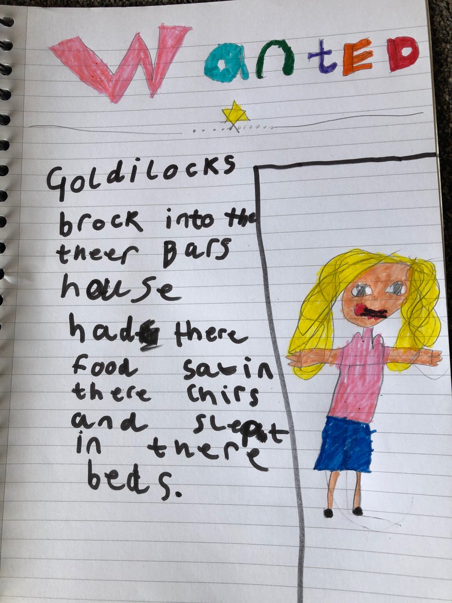 Goldilocks Wanted Poster Template