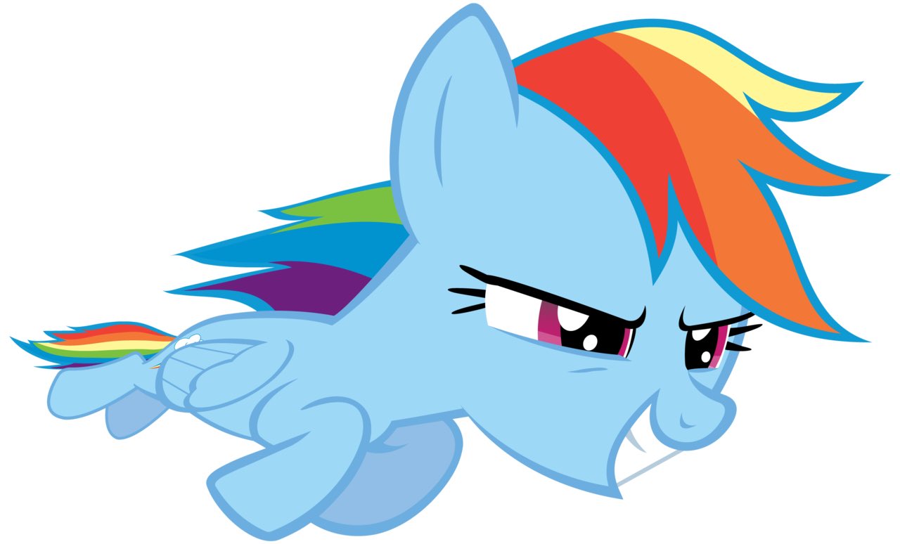Rainbow Dash Angry Vector