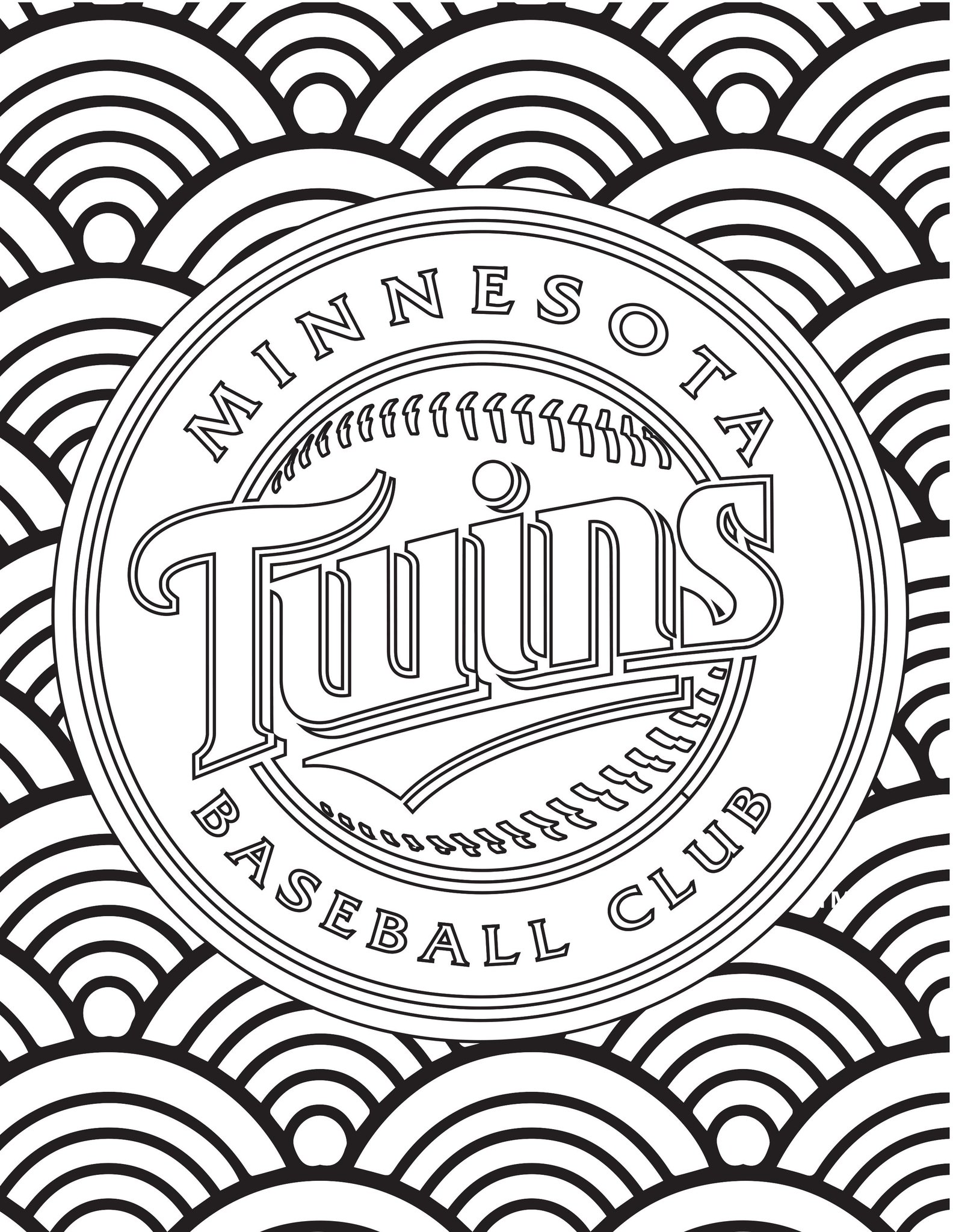 Minnesota Wild Logo Coloring Page