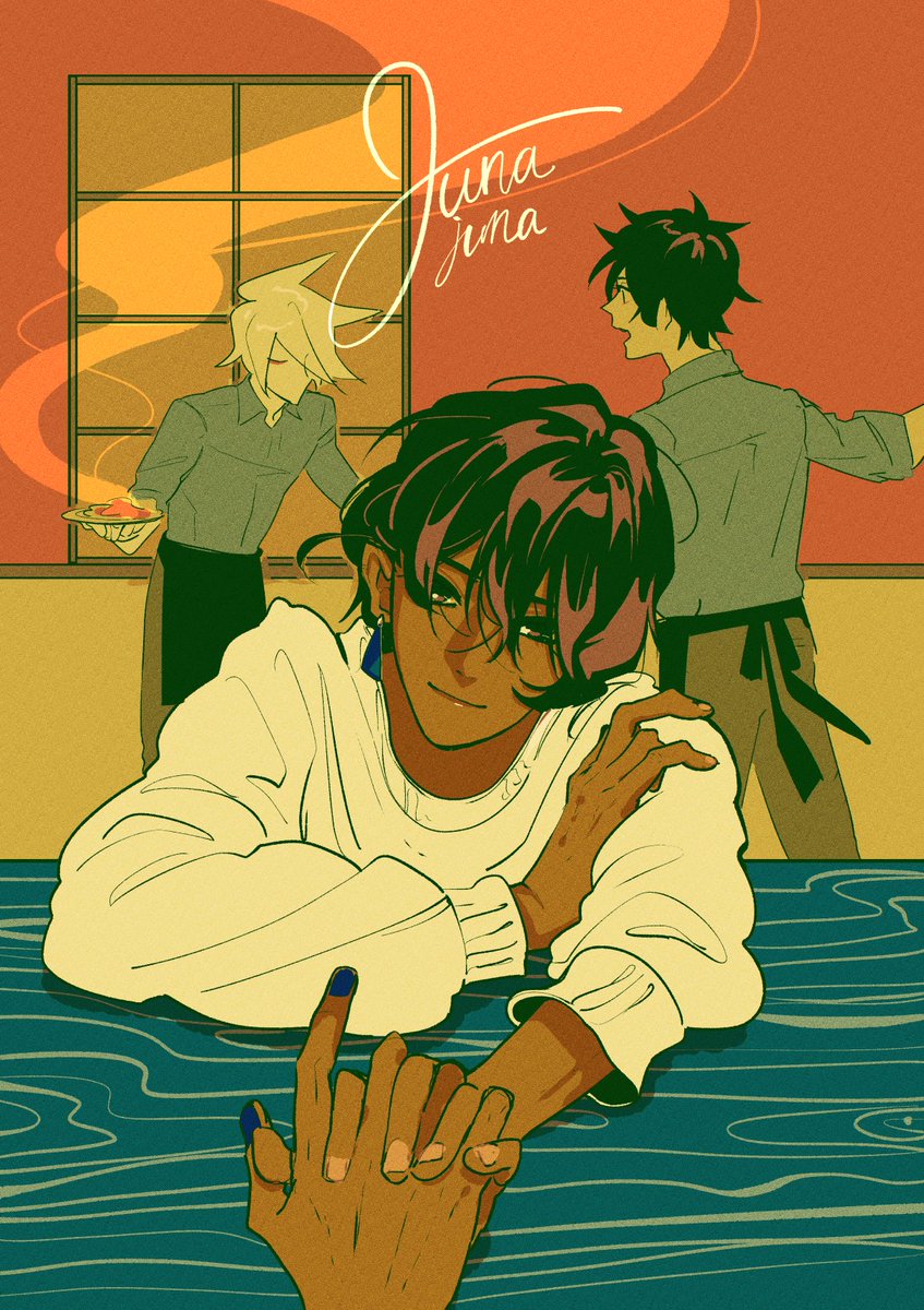 アルジュナ(Fate) ,カルナ(Fate) 「jnjn 」|シャチのイラスト