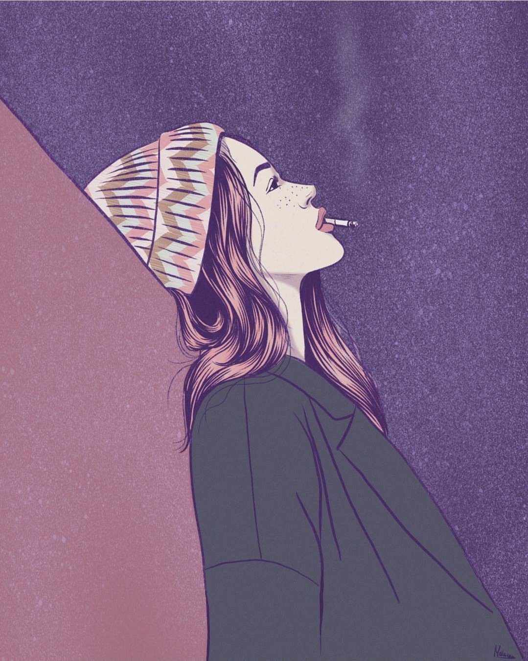 Cigarette Smoke Drawing Tumblr