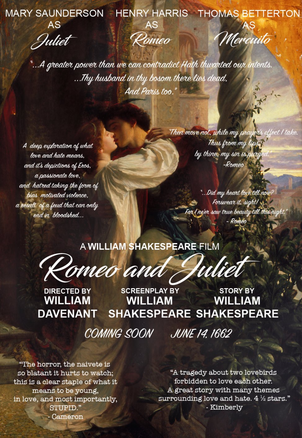 Romeo And Juliet Playbill Example