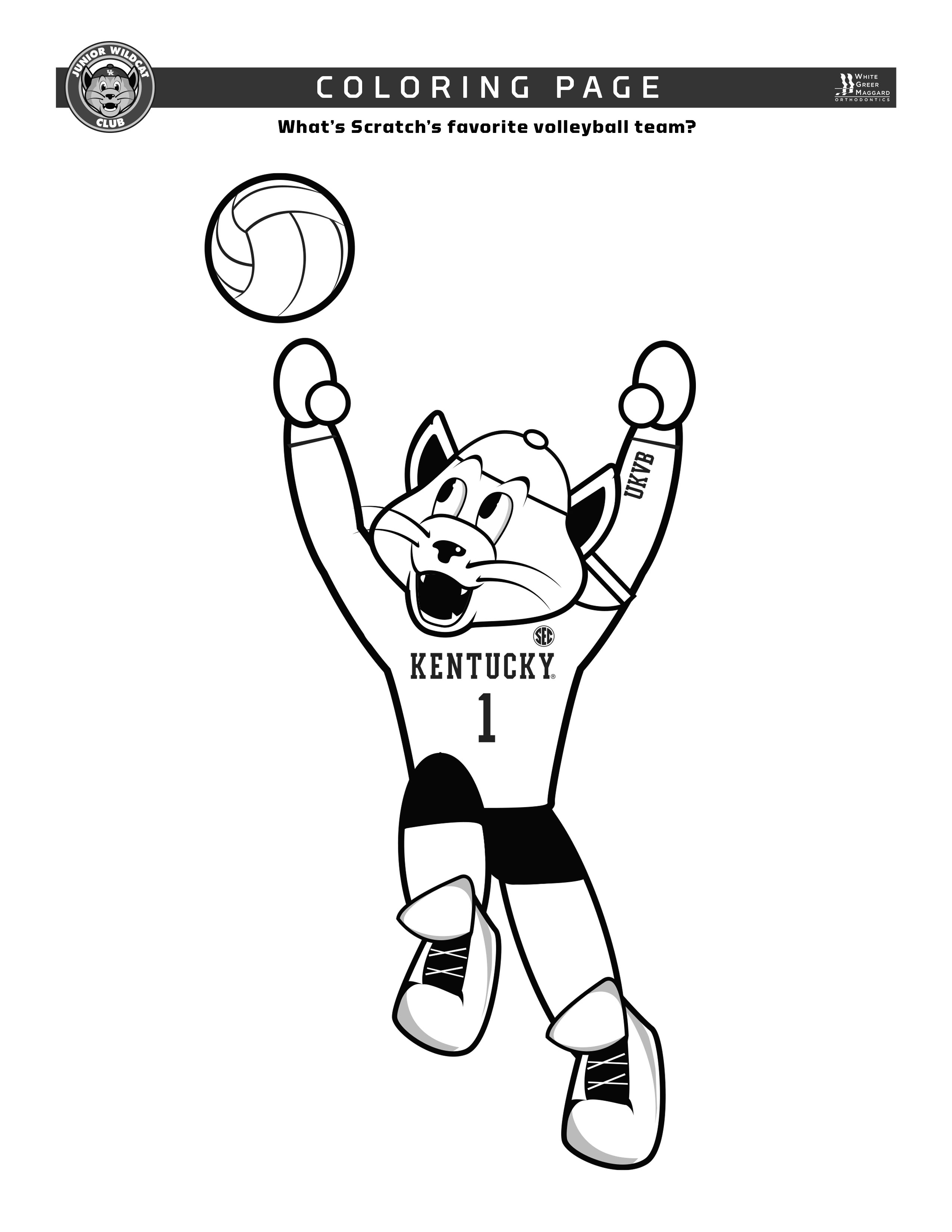 Free Ky Wildcats Coloring Pages