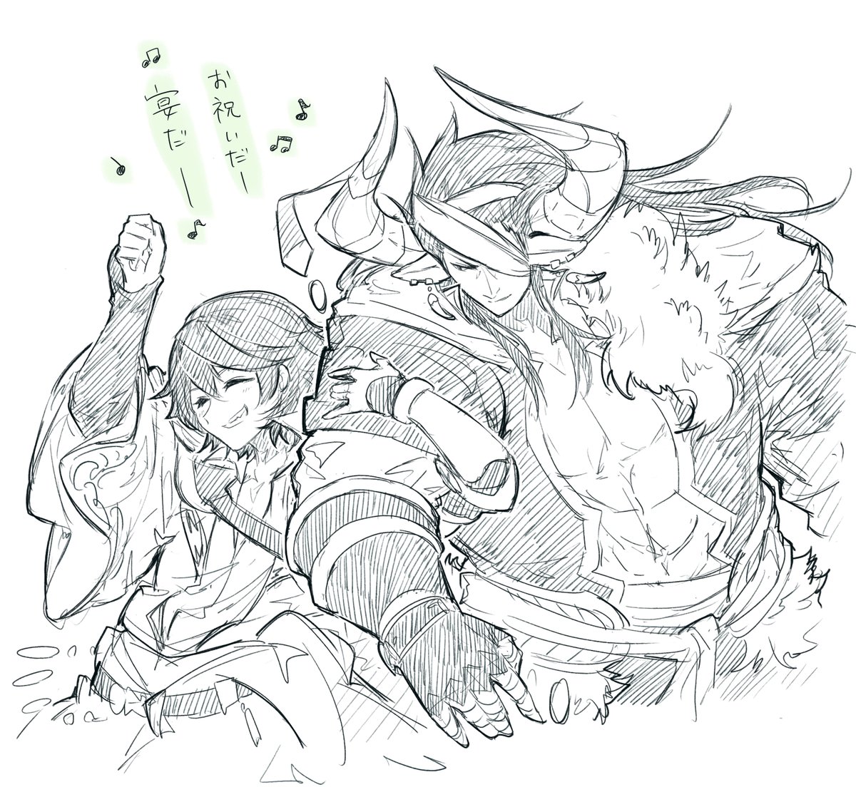 「育てている観賞植物に話しかけるカイン #horakawaii #shindanmaker https://t.co/Cx」青砺の漫画